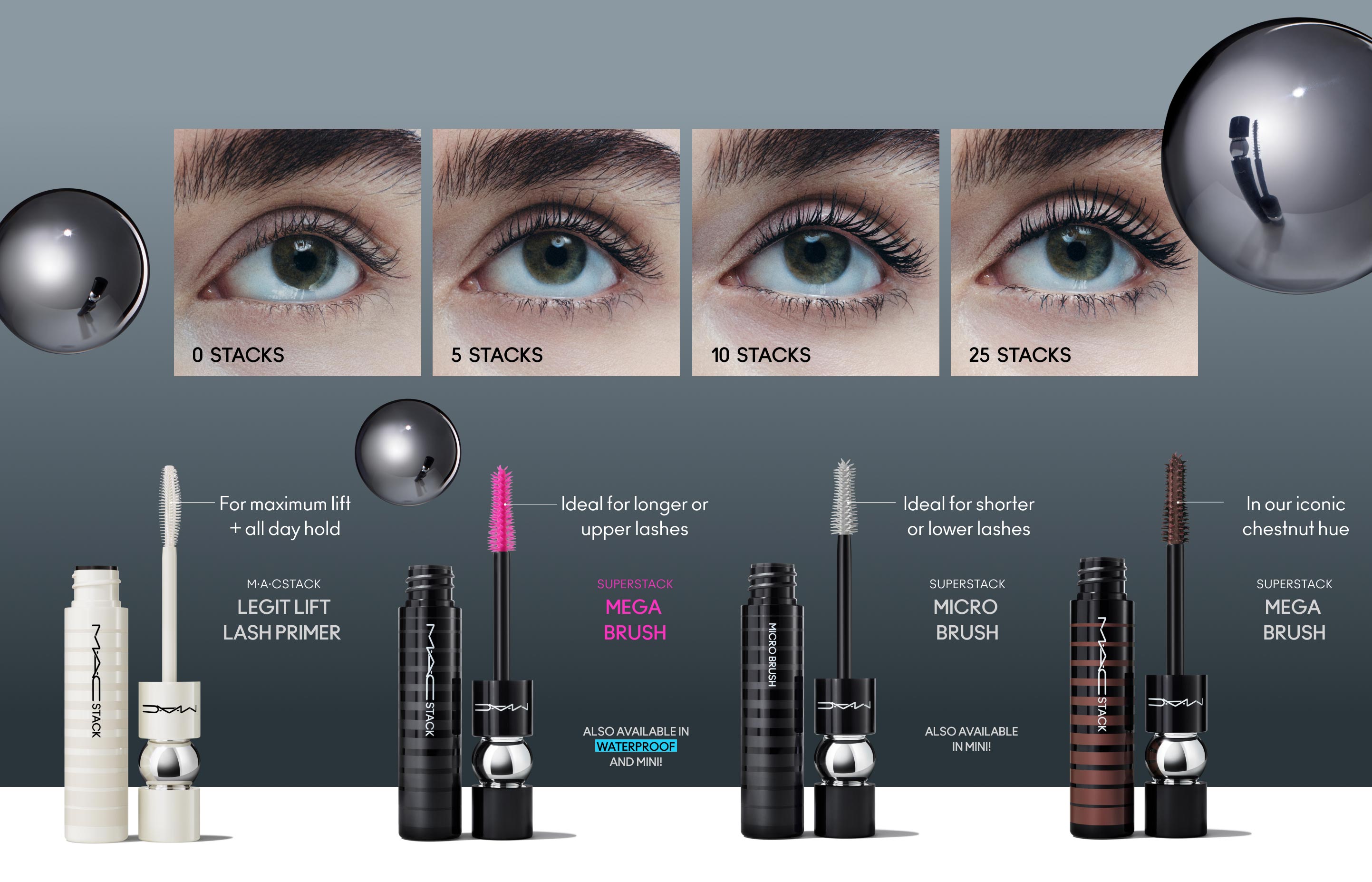 Explore M·A·CStack Mascaras